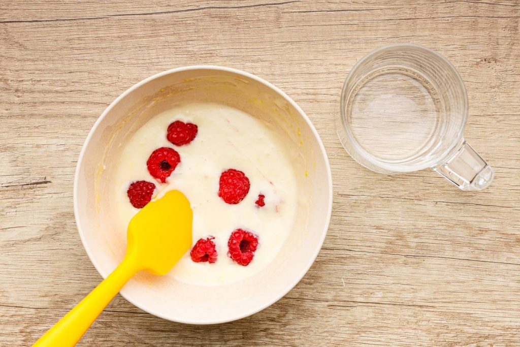 5-Minute Lemon Raspberry Mug Cake - Nurtured Homes