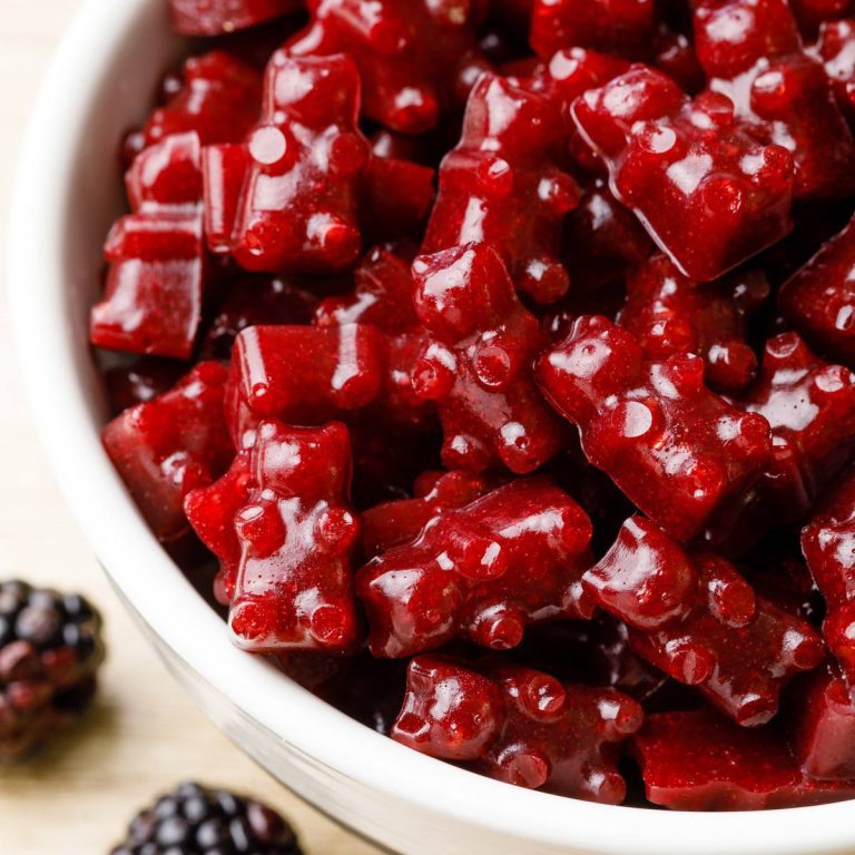 How to Make Blackberry Gummy Bears - Nurtured Homes