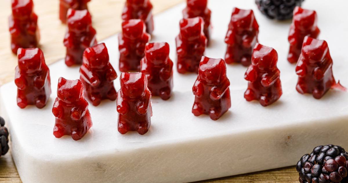 How to Make Blackberry Gummy Bears - Nurtured Homes