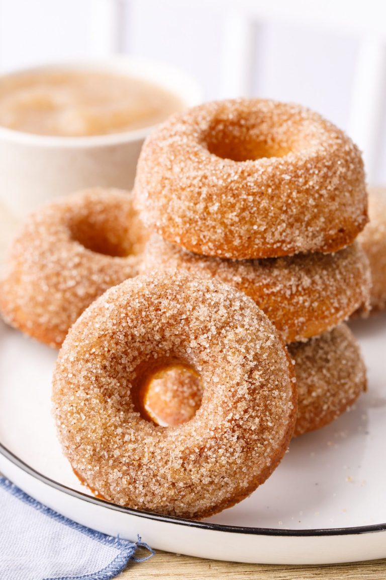 Baked Applesauce Donuts Recipe - Nurtured Homes